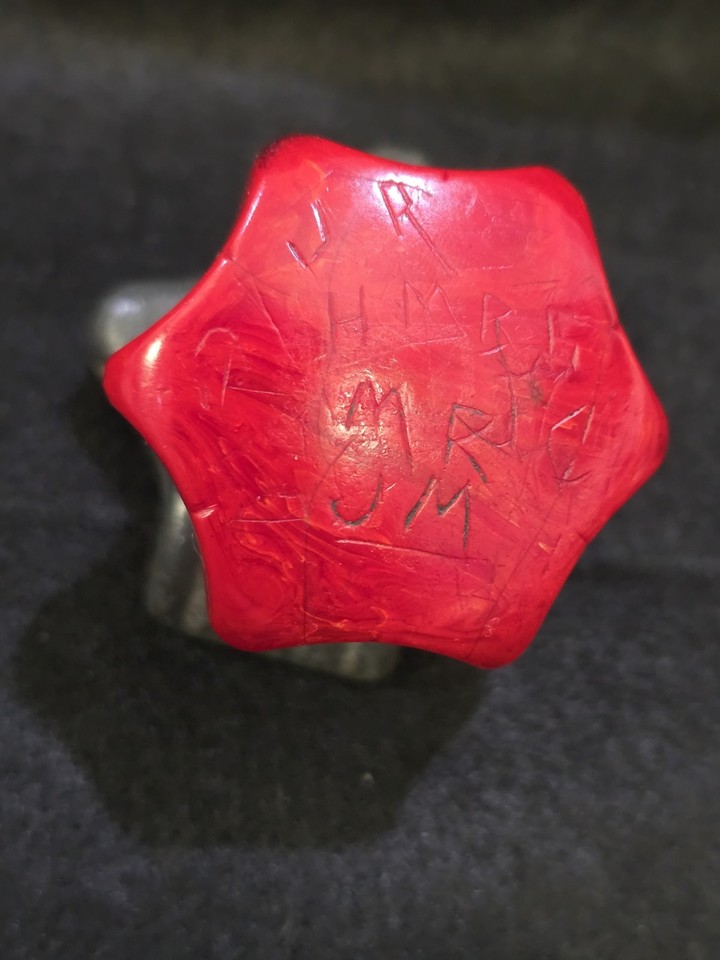 Vintage Art Deco Red Bakelite Spinner Necker Knob Hot Rod Rat Rod @7 | eBay