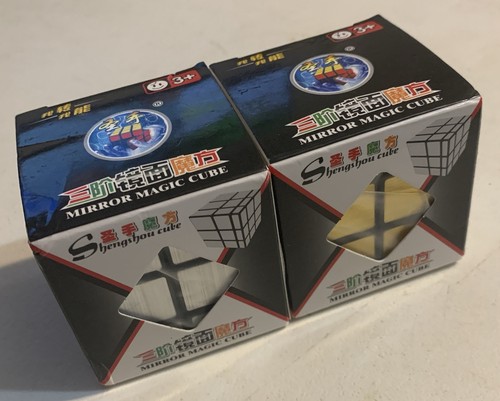 Shengshou (Gold & Silver) Mirror Cubes Rubik's Cube Magic Twisty Cube in Boxes | eBay