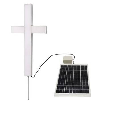 Solar Powered Metal Acrylic Cross LED Lighted Cross, Christian Lighted ...