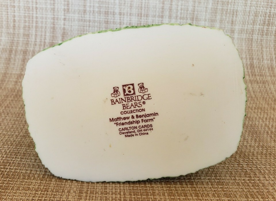 BAINBRIDGE BEARS COLLECTION "Friendship Farm" Tractor Figurine Carlton ...