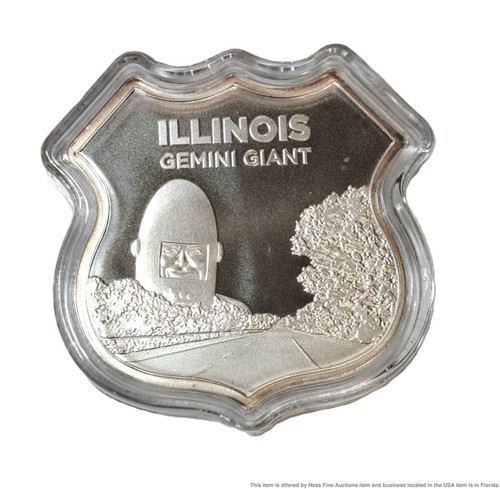 1oz 999 Fine Silver Icons of Route 66 Gemini Giant Bullion Coin | eBay