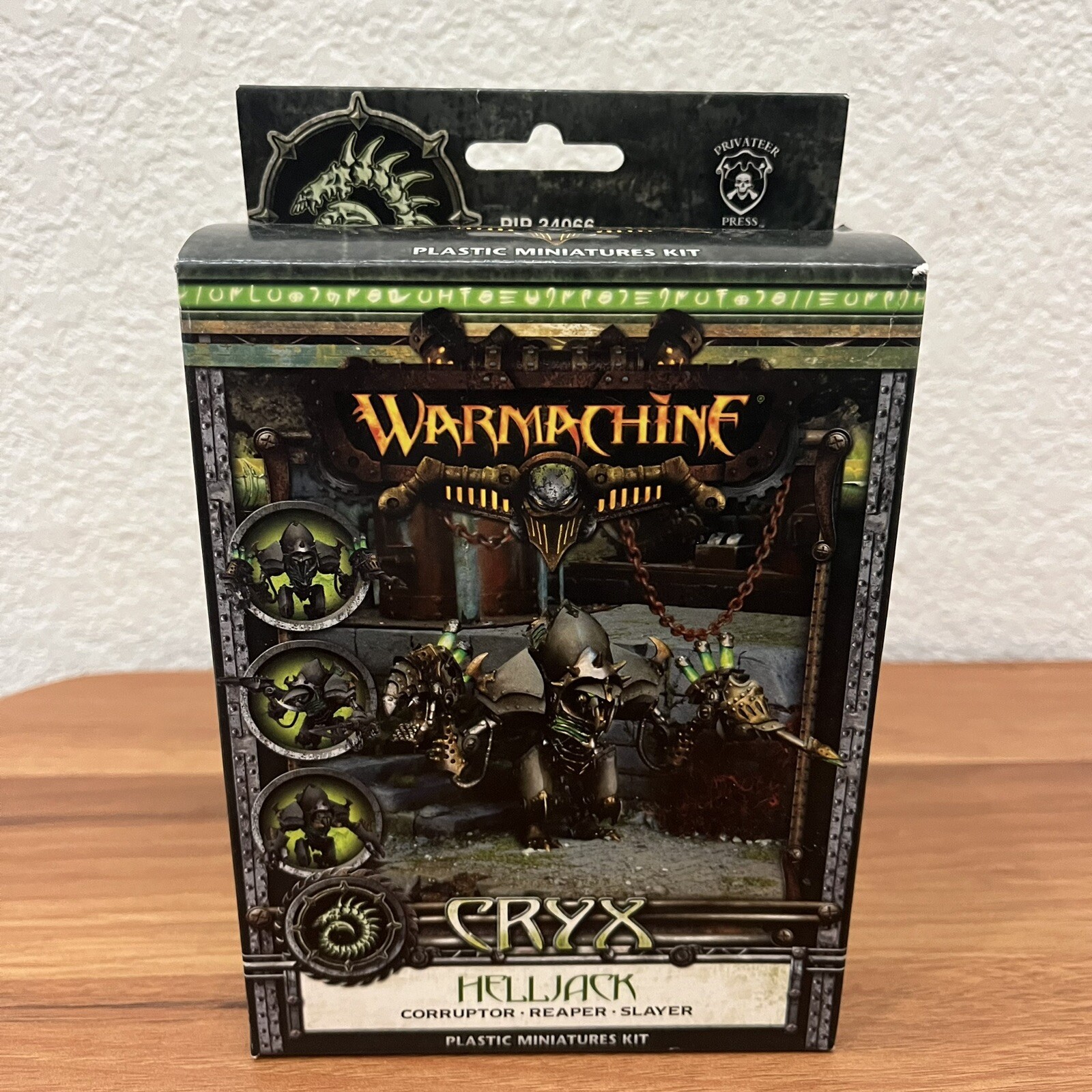 Warmachine Cryx Helljack Corruptor/Reaper/Slayer Plastic Miniature Kit ...