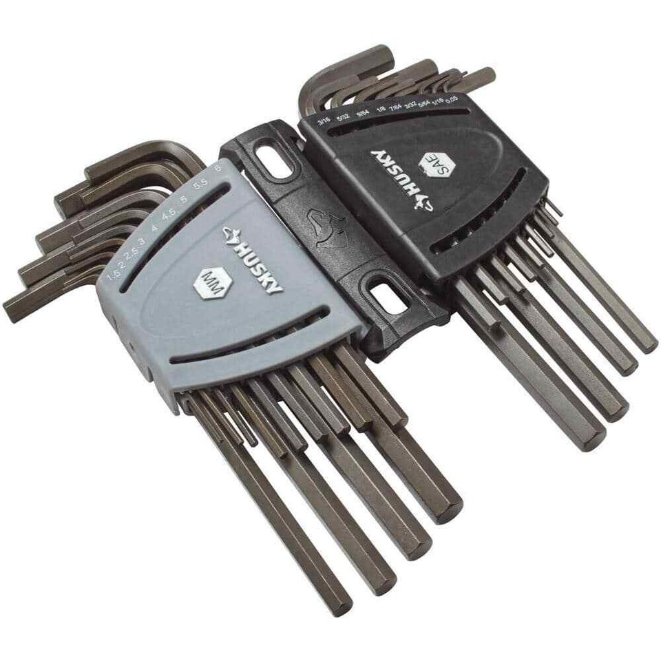 Husky SAE/Metric Long Arm Hex Key Set (26-Piece) | eBay