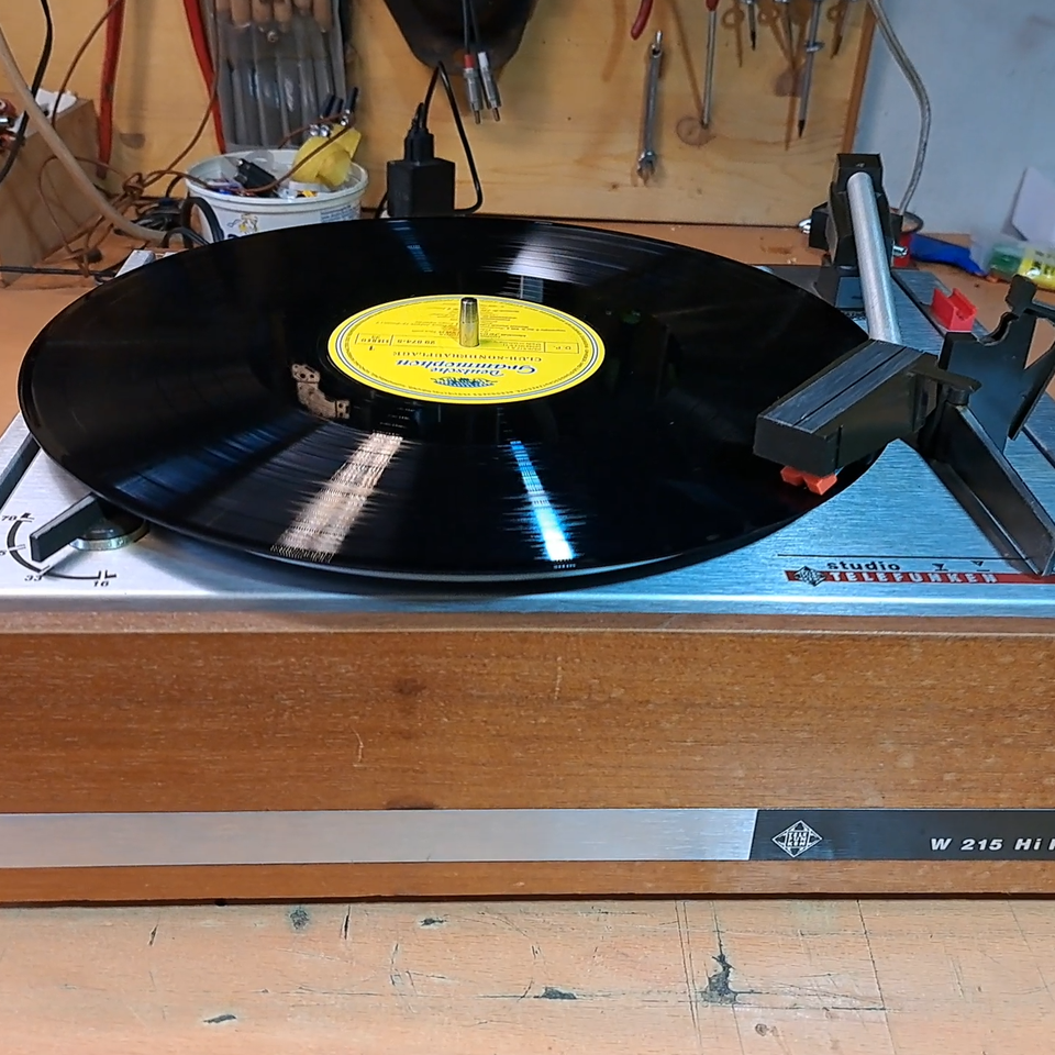 Telefunken W 215 Hifi - Plattenspieler Turntable revidiert, neue Nadel ...