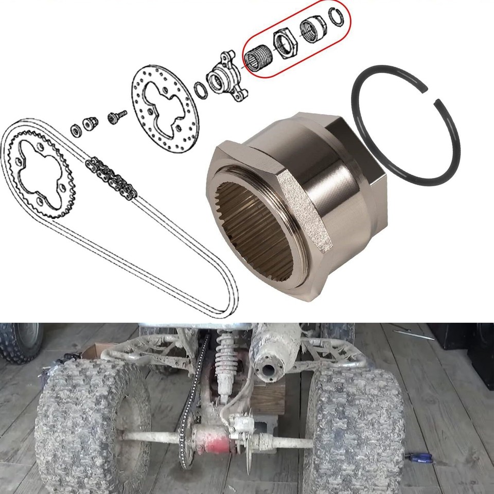Rear Axle Lock Jam Nut for Honda TRX300EX TRX400EX TRX250X 450R ATC350X ...