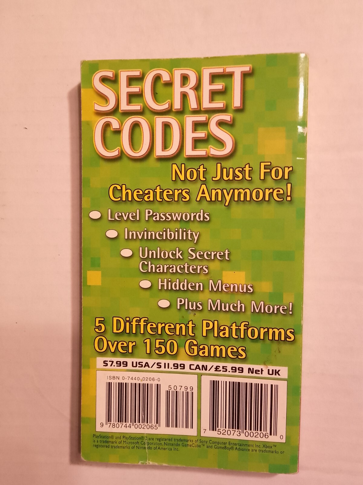 Brady Games Secret Codes 2003 Vol. 1 All The Best Cheats paperback book ...