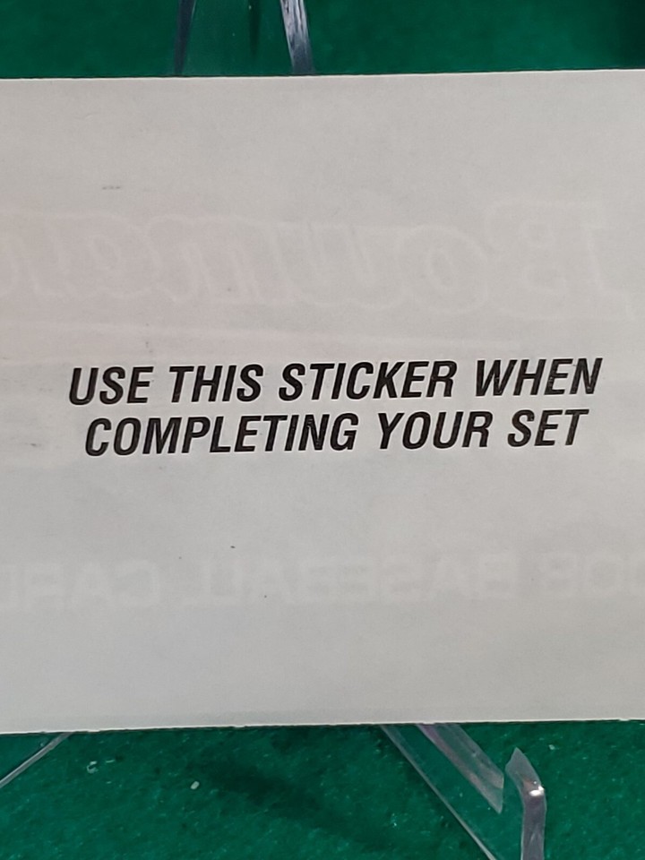 2008 Bowman Chrome Set Completion Sticker #SECS | eBay