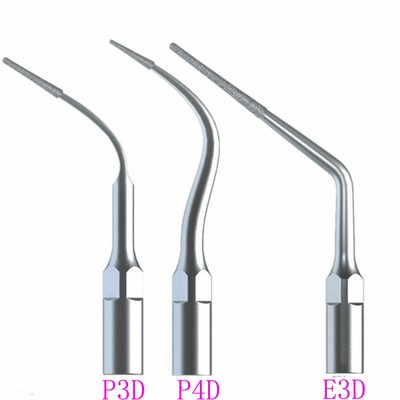 3pcs Diamond Coated Dental Ultrasonic Scaler Endo Tips Fit EMS MECTRON ...