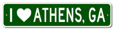 I Love Athens, Georgia Metal Wall Decor City Limit Sign - Aluminum | eBay