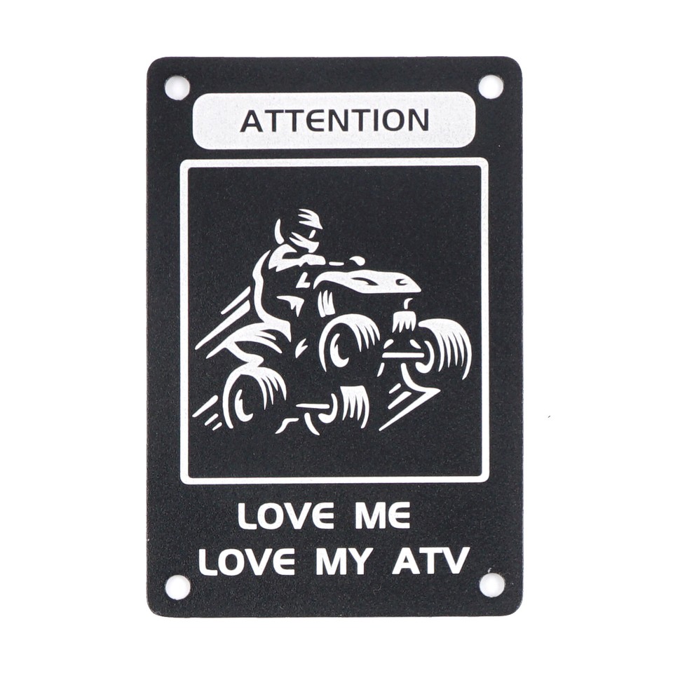 NICECNC Fender Warning Tags Badges Plates For Yamaha Raptor 700 700R ...