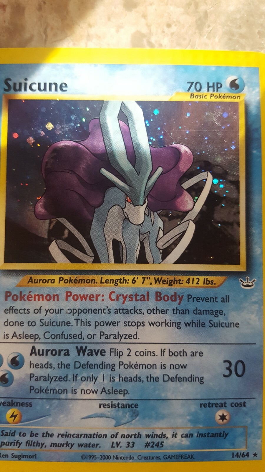 SUICUNE Neo Revelation HOLO RARE Pokemon Card TCG WOTC 14/64 | eBay