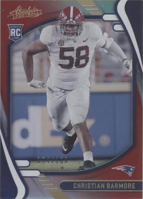 2021 Panini Absolute - Rookies Christian Barmore #156 Spectrum Red /100 ...