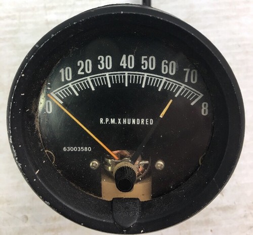 VINTAGE 0-8000 RPM TACHOMETER TACH OLD SCHOOL GASSER RAT ROD HOT ROD 3 ...