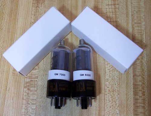 RCA 6CU6 6BQ6 PAIR !! Beam Power Tube 752A Tested 6500 7000 Audio Ham ...