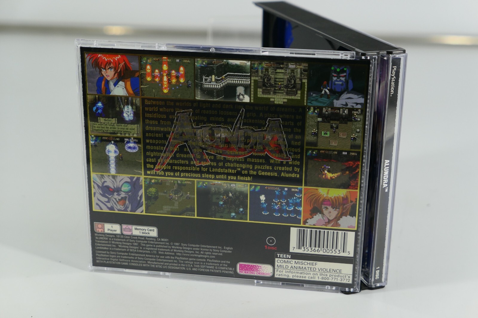 Alundra (Sony PlayStation 1, PS1, 1997) No Map/Manual Tested Working ...