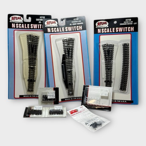 Atlas N Scale Switches 2752, 2707, 2750 + 22055 Trucks, 2538 Joiners ...