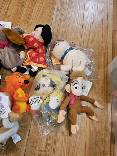 Lot of Disney Bean Bag Plush 13 Figment Mushu Fantasia Pain Smee Abu | eBay