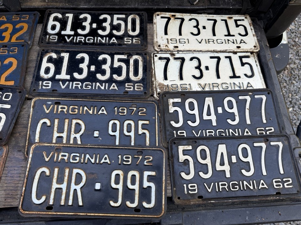 Virginia License Plates Lot pair DMV Paired | eBay
