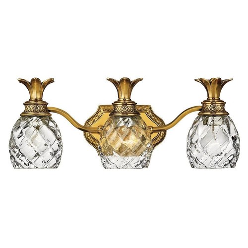3 Light Bathroom Light Fixture in Traditional-Glam Style - 21 Inches ...