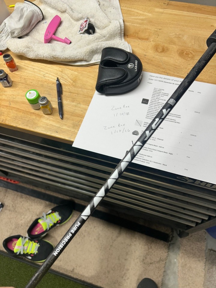 LAB GOLF Oz.1i Putter 34.5 Inches w/ TPT Shaft upgrade. 69 Degree Lie ...