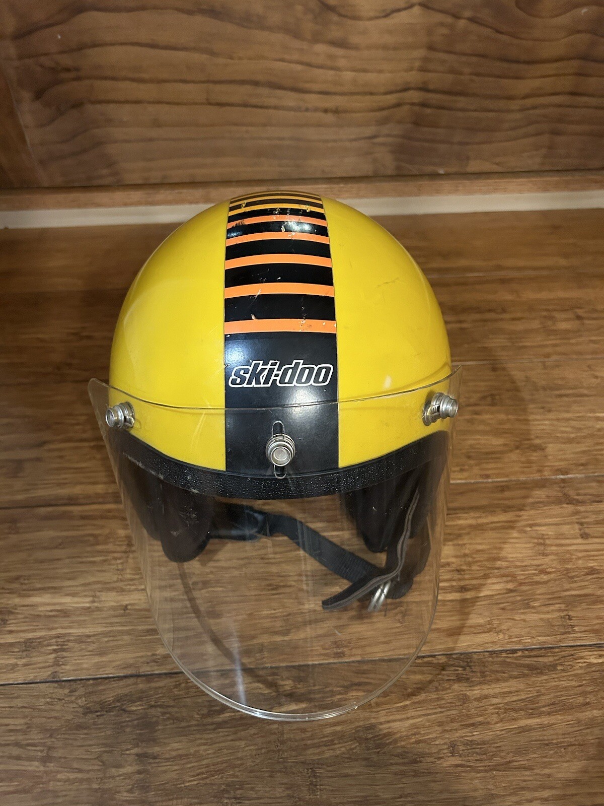 Vintage 1970s Ski-Doo Blizzard TNT Helmet | Yellow | Ski-Doo