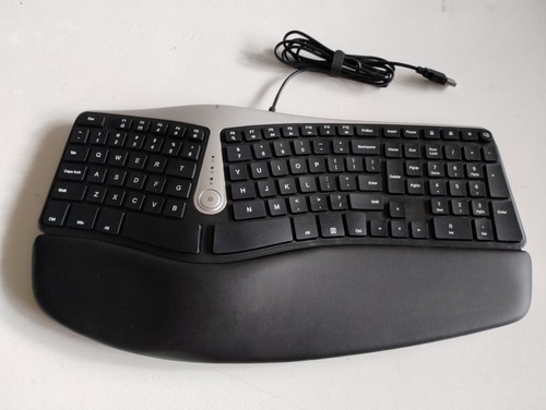 Nulea RT02 Ergonomic Keyboard, Wired Split Pillowed Wrist and Palm ...