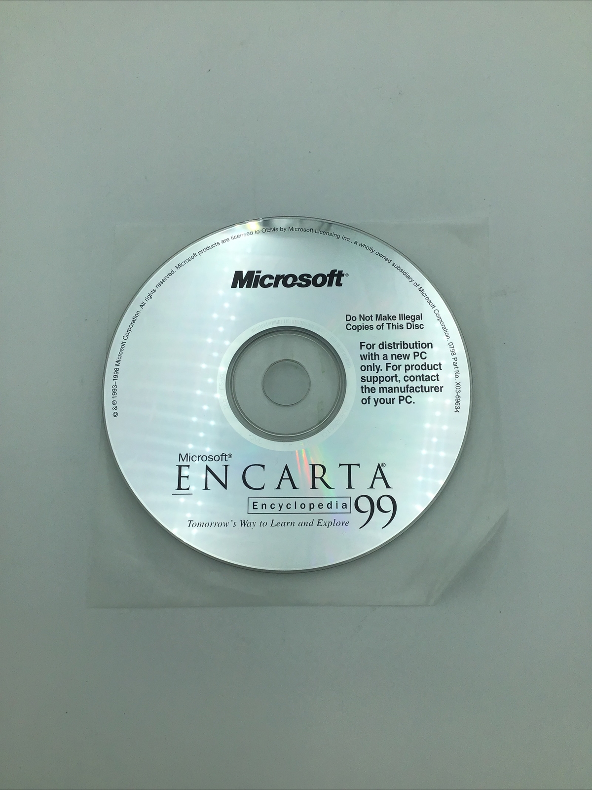 Microsoft Encarta 99 disc only | eBay