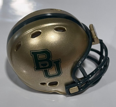 Riddell Pocket Pro football helmet Baylor Bears REVOLUTION green stripe ...