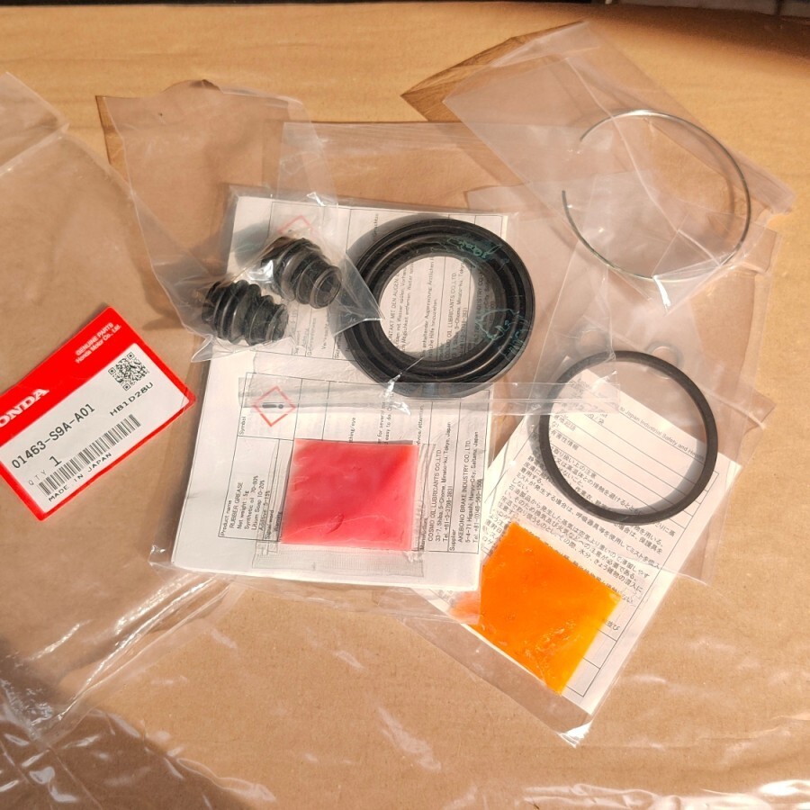 2pcs Genuine Front Caliper Seal Kit 01463-S9A-A01 Japan OE 2002-2006 ...