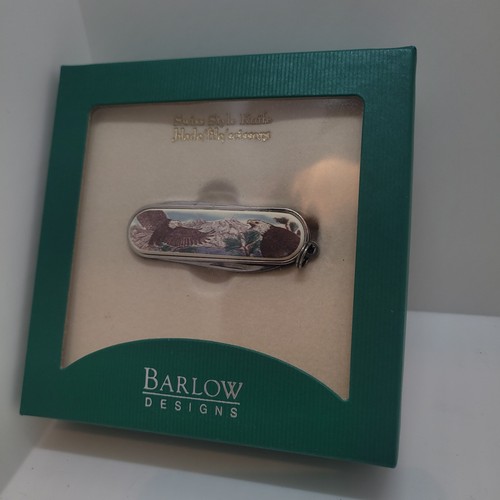 Barlow Designs Collectible Swiss Knife Set Knife/File/Scissors "ELK" | eBay