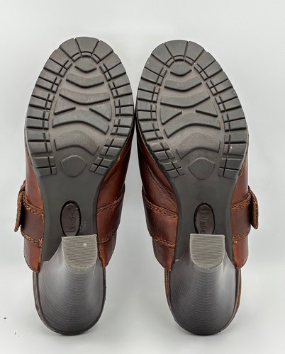 Leather Brown BOC Born Women’s Boots Clogs With Buckle Strap & Heel | eBay