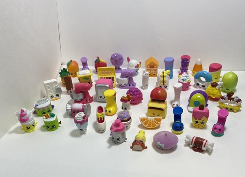 Shopkins 47 Piece Assorted Lot Fruit Food Kitchen Boots Beret Shoes ...