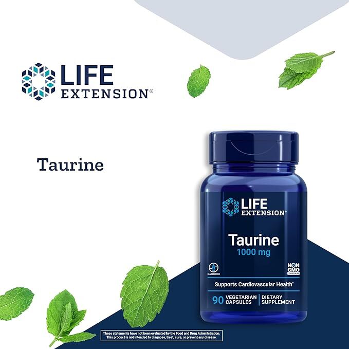 Taurine, Pure Taurine Amino Acid Supplement, Heart, Liver and Brain ...
