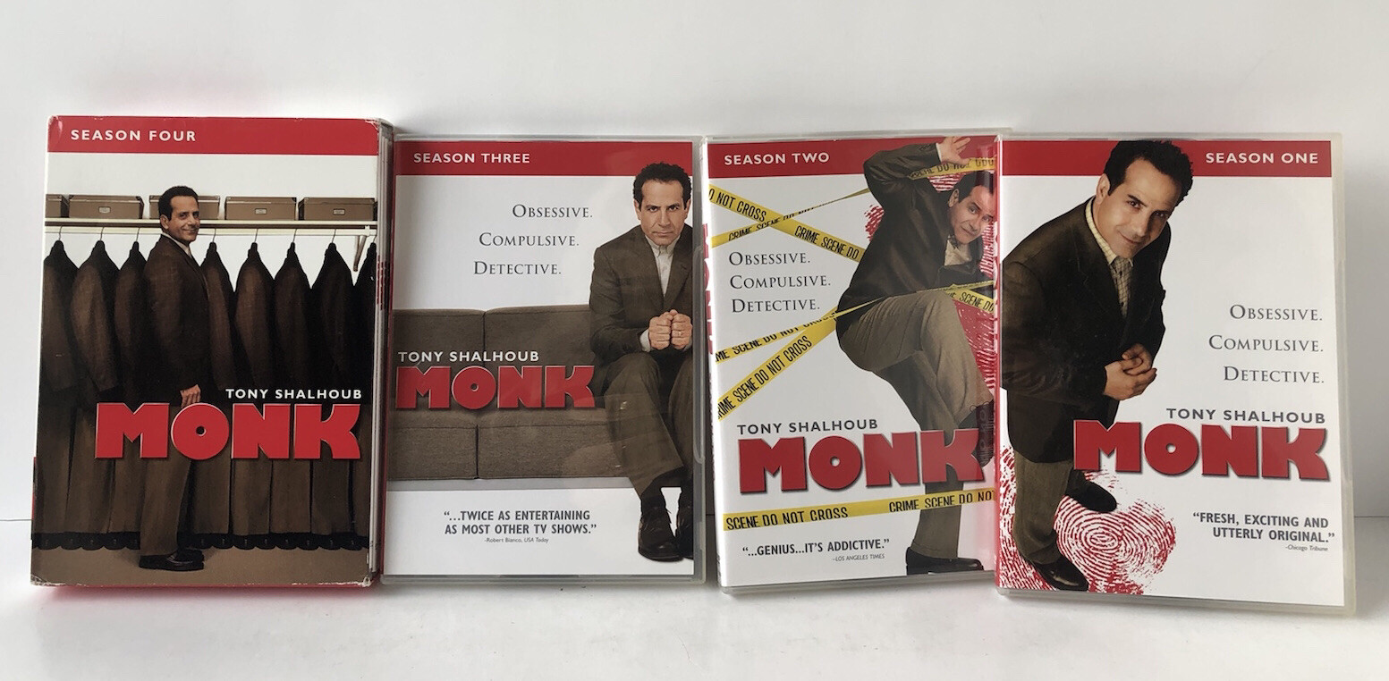 Monk Season 1-4 DVD's Set TV Show Original | eBay