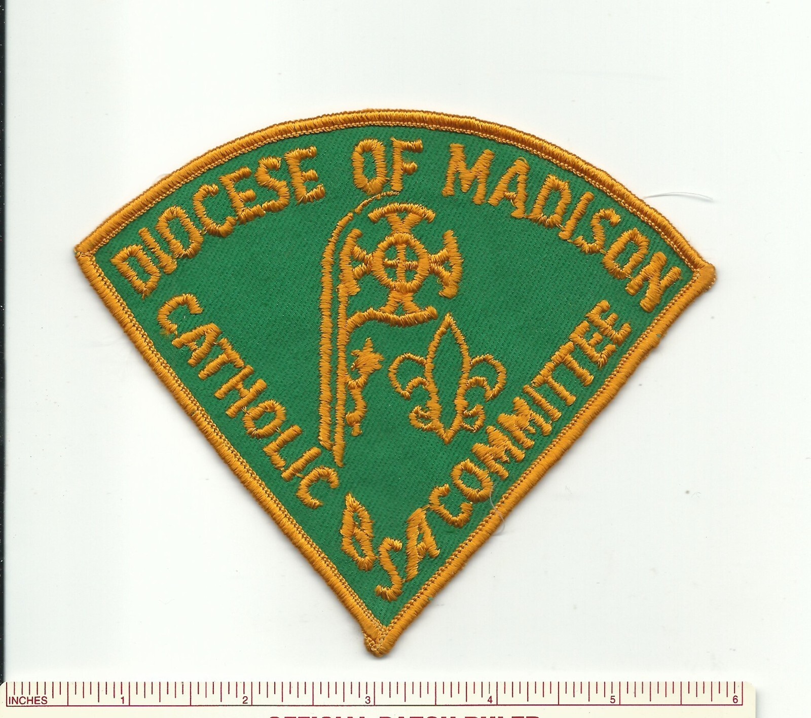 SCOUT BSA DIOCESE OF MADISON CATHOLIC COMMITTEE NECKERCHIEF PATCH PIE ...