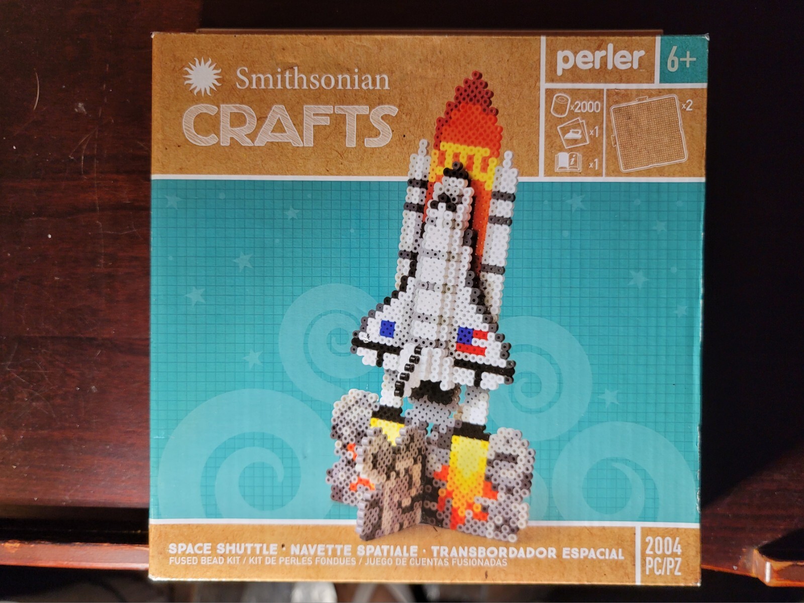Smithsonian Museum Crafts - Space Shuttle Perler Kit Display & Learn ...