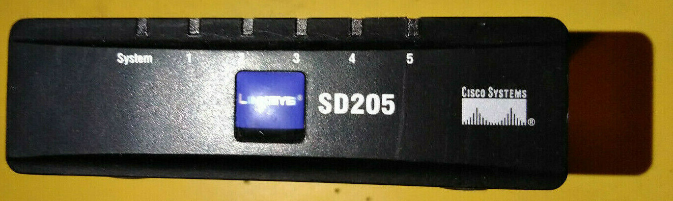 LINKSYS SD205 CISCO SYSTEMS 5-PORT 10/100 SWITCH With AC Adapter | eBay