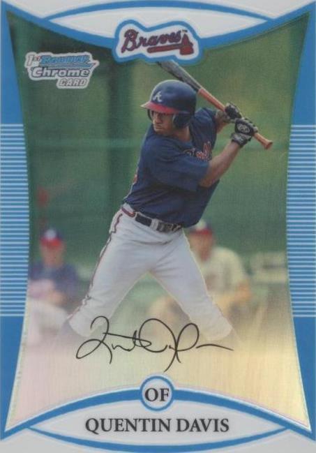 2008 Bowman Chrome - Prospects Quentin Davis #BCP75 Refractor /599 (RC ...