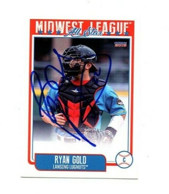 Ryan Gold autographed signed 2019 Midwest League All Star card Lansing ...