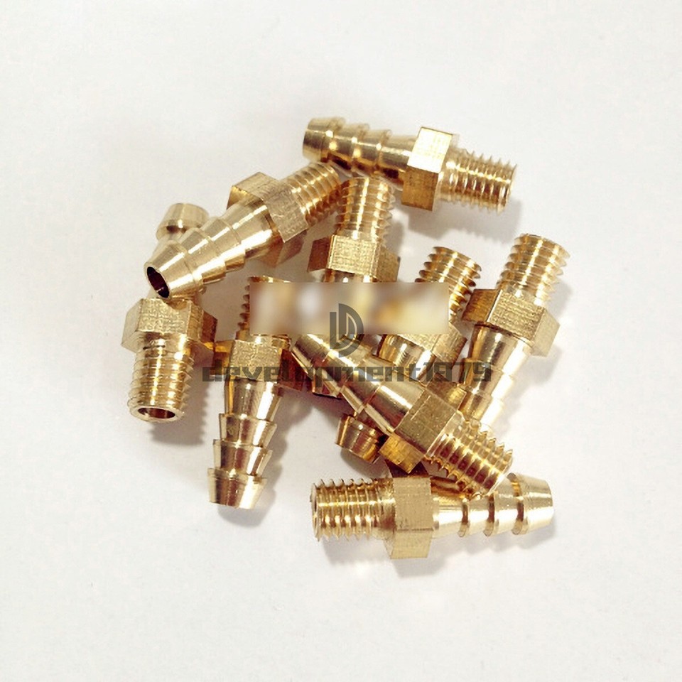 1PC Brass Hose Barb Fittings Metric Male Thread M4 M5 M6 M8 Barb Ф3 ...