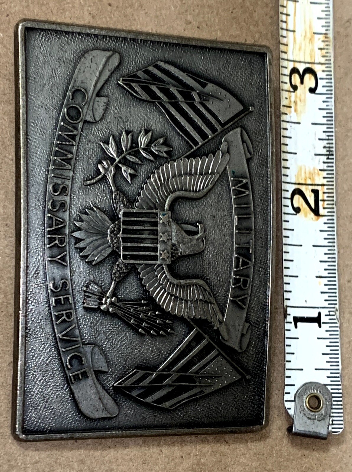 PRE WW2 US ARMY GI BELT BUCKLE MILITARY COMMISSARY SERVICE | eBay