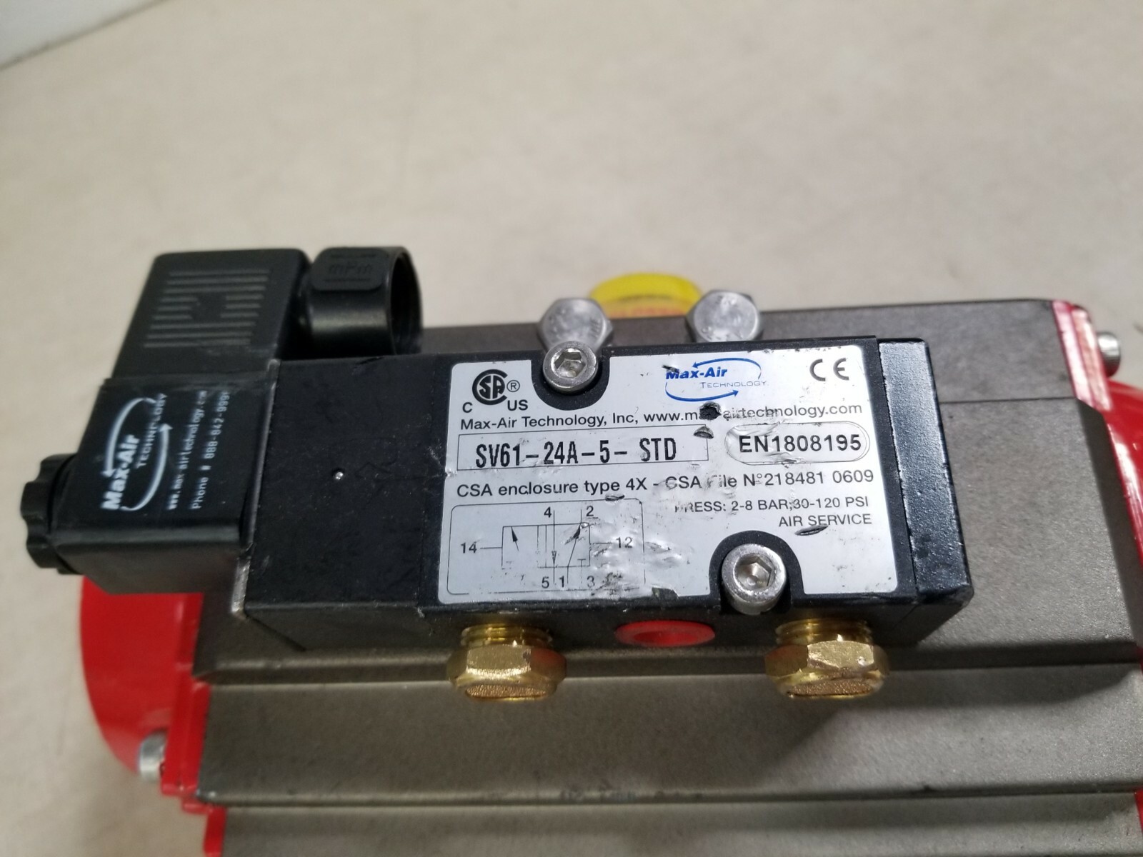 Jflow Actuator JFC085 With SV61-24A-5-STD Solenoid Valve | eBay