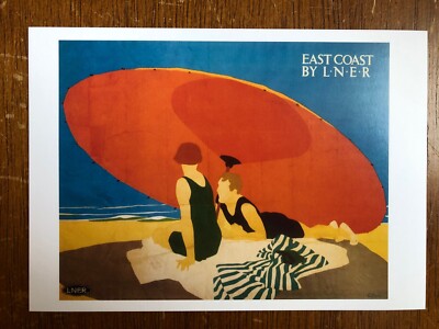 Ocean Postcard: East Coast by L. N. E. R., Tom Purvis, London Railroad ...