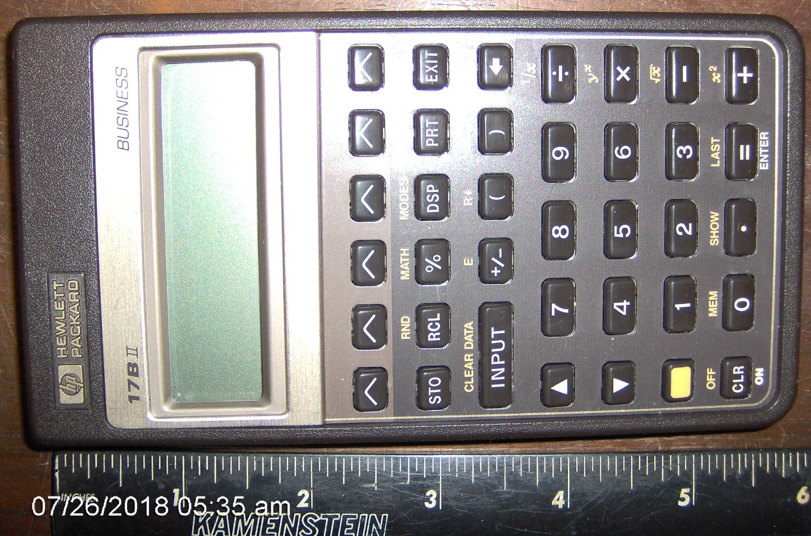 Vintage 17B II + Calculator business & financial w/ Vinyl Case 17Bii 17 ...