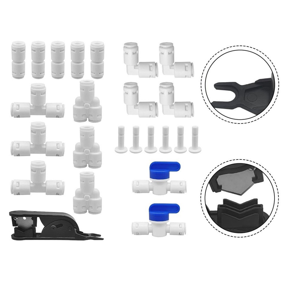 Quick Connect Fittings 24-piece Set Easy Installation Reusable ...