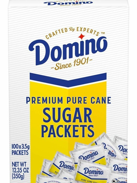Domino Pure Cane Sugar Packets 0.12 Oz 100 Count 3 Total for sale ...