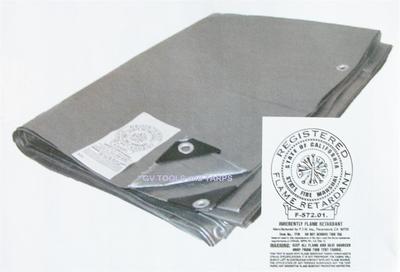 10' x 30' Silver Fire Retardant Heavy Duty 12mil Poly Tarp Patio Canopy ...