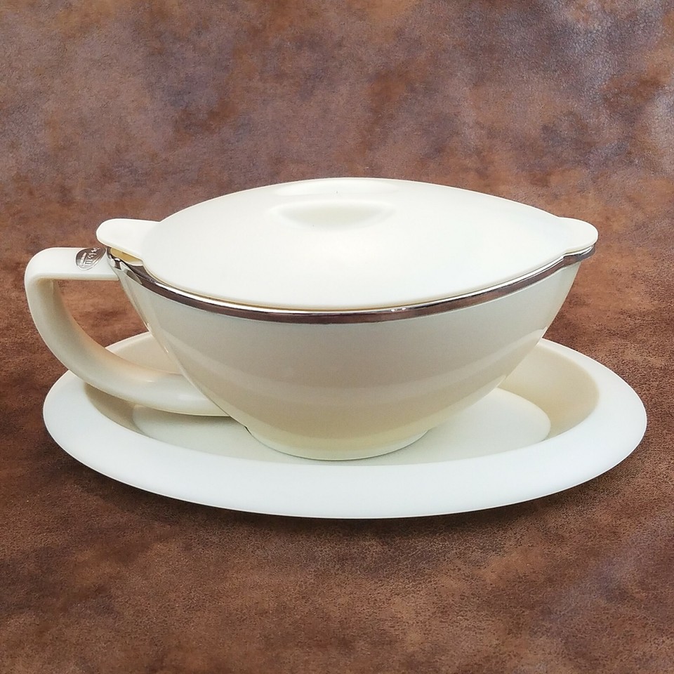 Trudeau Gravy Sauce Boat & Plate Container Morelli Designers Vintage | eBay