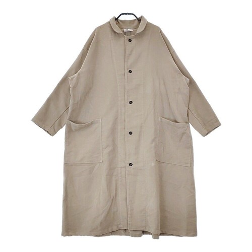 Yarmo British moleskin lab coat YAR-22AW CO8 cotton coat beige 5-0103T ...