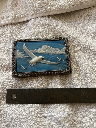 Vintage Incolay Belt Buckle Flying Bird | eBay